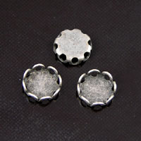 7mm Round Classic Silver Bezel Setting, w/laced rim, pk/6 – HHH Enterprises